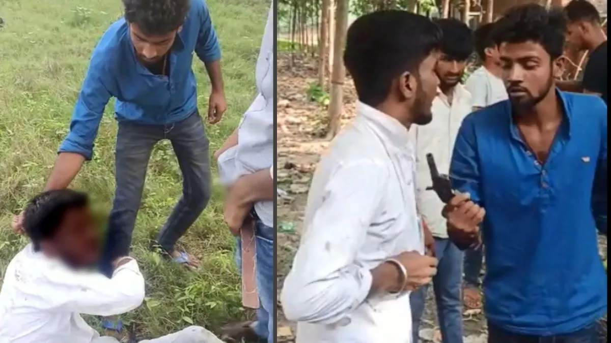 Gonda News: गोंडा में युवक के साथ अमानवीयता, प‍िटाई के बाद मुंह पर क‍िया पेशाब; Video Viral ...