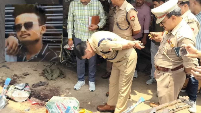 कबाड़ गोदाम में धमाके से एक की मौत, एसपी विद्या सागर मिश्र मौके पर ...