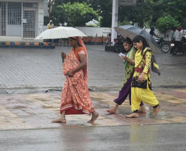 रिमझिम बारिश से मौसम हुआ खुशगवार - The weather became pleasant due to ...