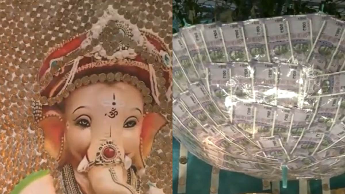 VIDEO: भगवान गणेश की मूर्ति से लेकर चंद्रयान 3 रॉकेट तक, 65 लाख के ...