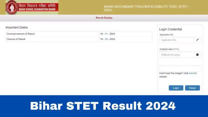 Bihar STET Result 2024: बिहार विद्यालय परीक्षा समिति ने जारी किया ...