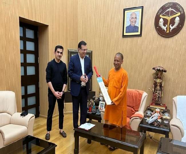 IPL 2022: लखनऊ आइपीएल टीम के मालिक और मेंटर ने मुख्यमंत्री योगी से की ...