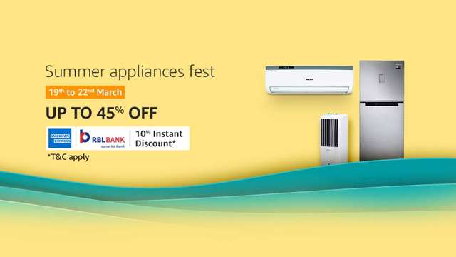Amazon Summer Appliances Fest: 45 प्रतिशत तक की छूट समेत एक्सचेंज ऑफर ...