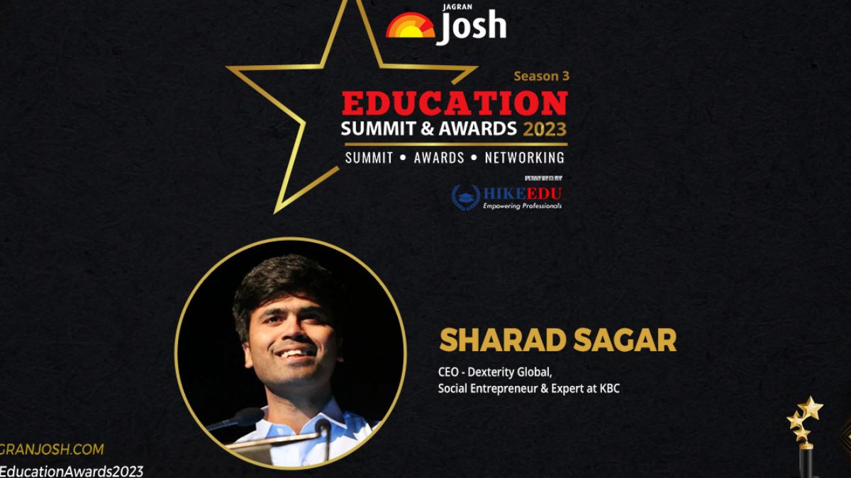 Jagran Josh Education Summit Awards 2023- स्पेशल गेस्ट के रूप में शरद ...