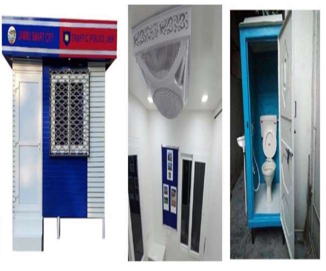 जम्मू स्मार्ट ट्रैफिक बूथ के निर्माण में फंसा पेंच, चिलचिलाती धूप में ...