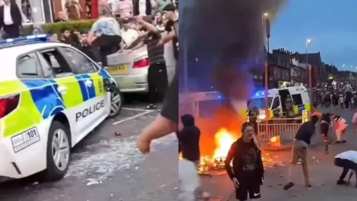 Leeds Riots: ब्रिटेन के लीड्स में भड़का दंगा, गुस्साई भीड़ ने डबल डेकर ...