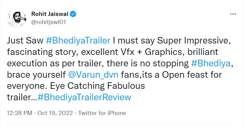 Bhediya का ट्रेलर आते ही 'आदिपुरुष' की हुई फजीहत, ट्विटर पर लोग बोले ...