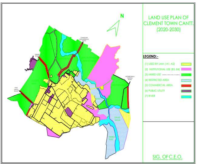 क्लेमेनटाउन कैंट में 'लैंड यूज' को लेकर नए सिरे से कसरत - Special Board ...