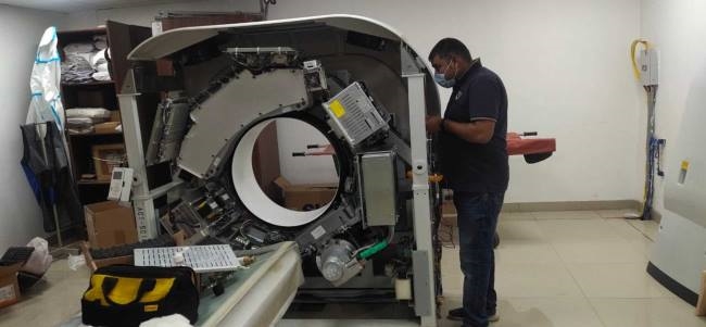 जिला अस्पताल में तीन दिन से सीटी स्कैन मशीन खराब - c t scain machine ...