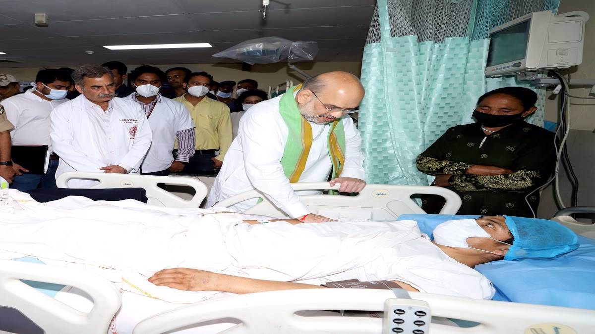 Amit Shah: घायल ITBP जवानों से मिलने एम्स ट्रामा सेंटर पहुंचे अमित शाह ...