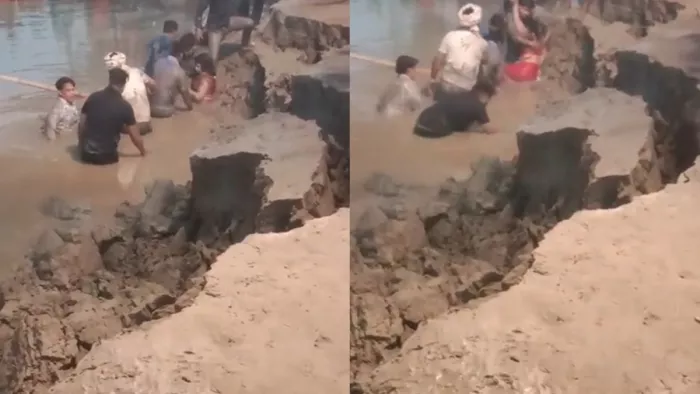 Video: पटना सिटी में टला बड़ा हादसा, खाजेकलां घाट पर दलदल में फंसीं छठ व्रती, कई और लोग भी धंसे ...