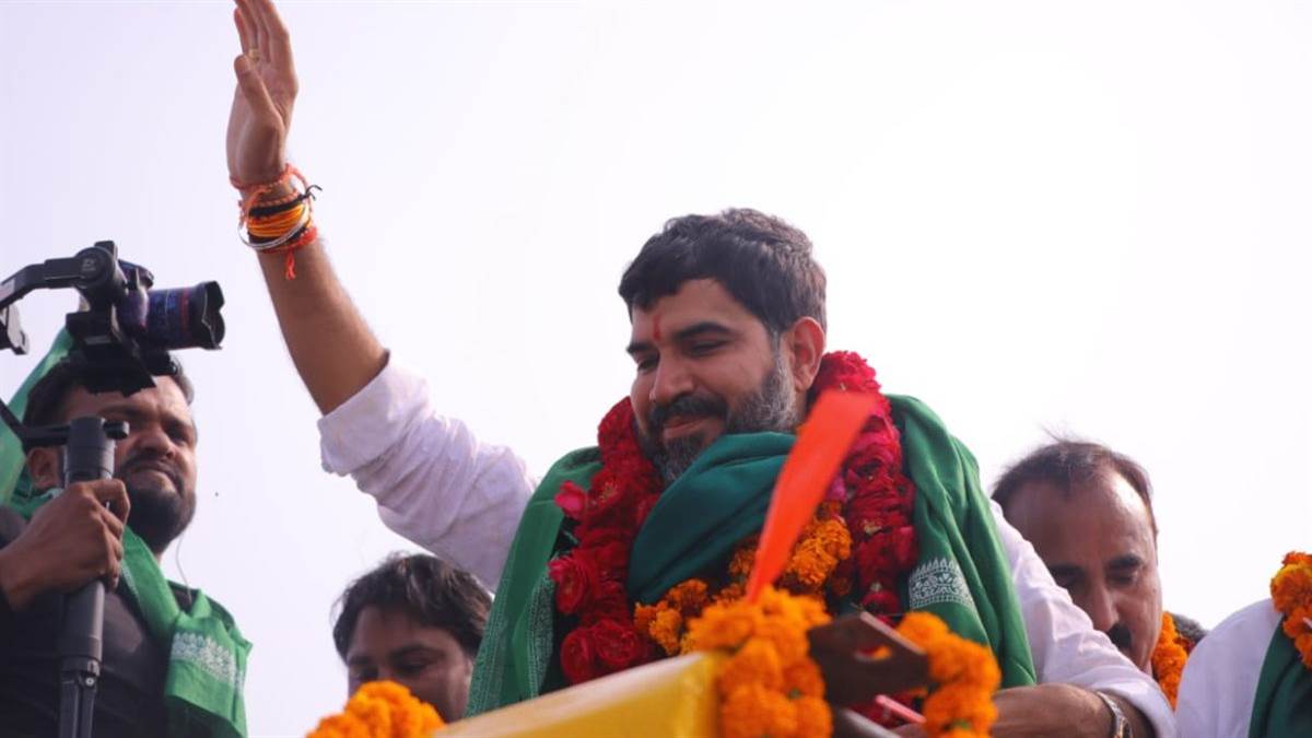 लोकदल का राष्ट्रीय महासचिव बनने के बाद पहली बार मेरठ पहुंचे विजेंद्र ...
