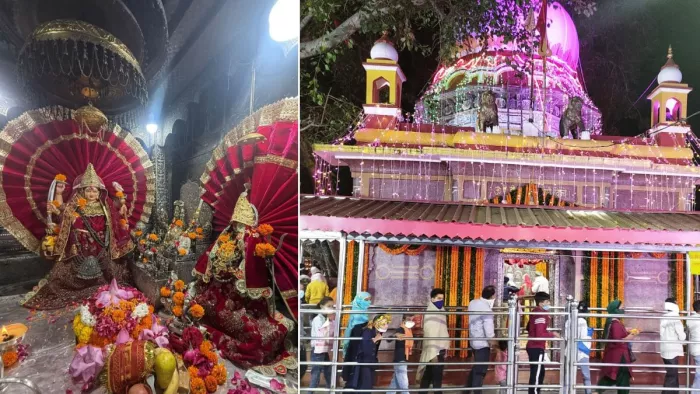 नवरात्र के लिए सजा श्री बाला सुंदरी मंदिर का दरबार, ऑनलाइन भी होंगे ...