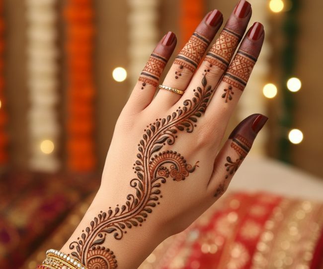Navratri Mehndi Designs: इस नवरात्र सिर्फ 10 मिनट में हाथों पर रचाएं 5 ...