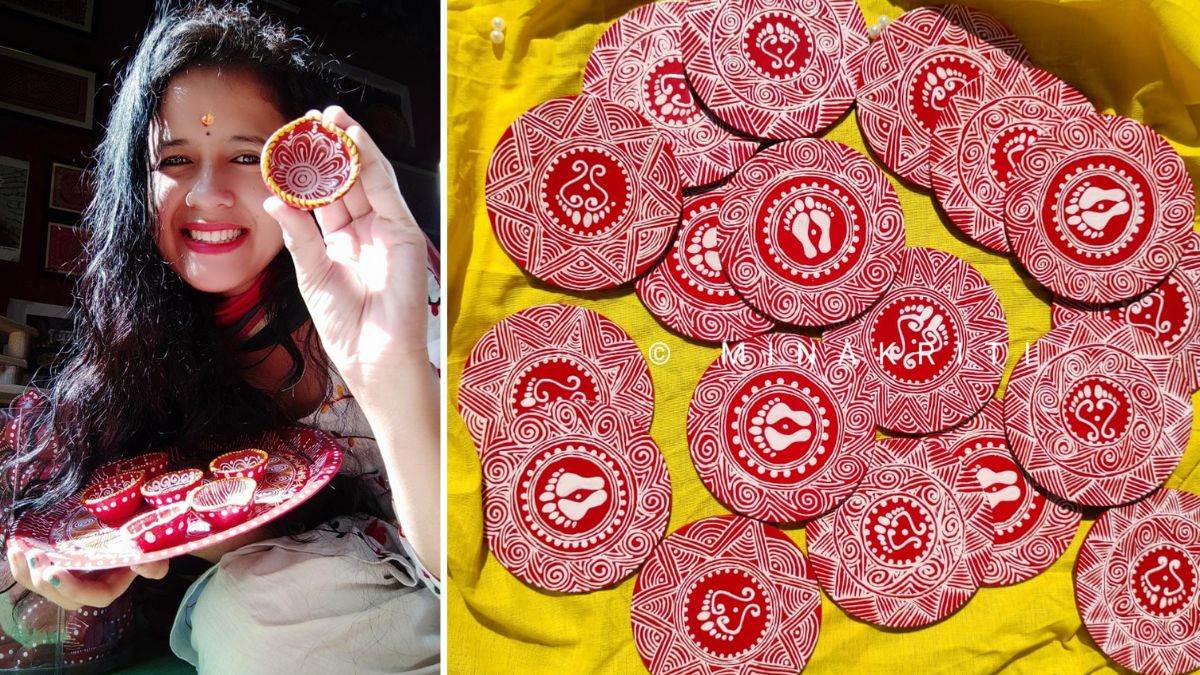 ऐपणगर्ल मीनाक्षी खाती ने पहाड़ की लोक कला को बनाई अपनी पहचान, दिवाली पर 400 से ज्यादा आर्डर ...