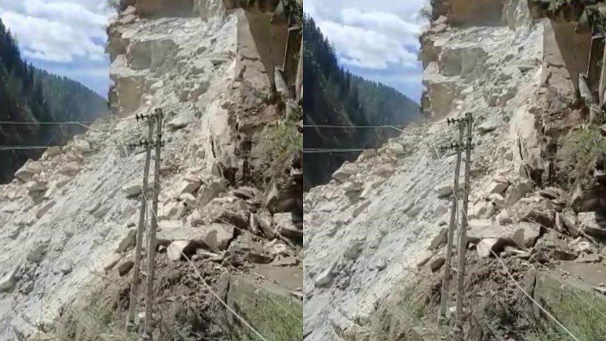 Kulloo: भूस्खलन के कारण मलाणा सड़क बंद, बाजार से घर पैदल पहुंच रहे ...