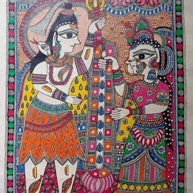 Madhubani Paintings: चित्रकला परंपरा की अनूठी मिसाल है 'मधुबनी पेटिंग ...