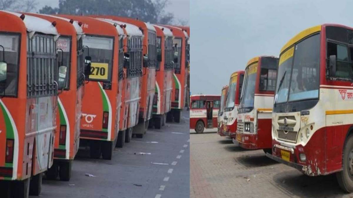 ग्रेटर नोएडा डिपो से कई जिलों के लिए नहीं मिलती बस सेवा, छात्रों ने ...