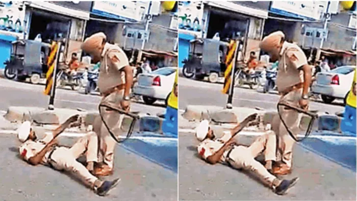 Jalandhar News: हाईवे पर लेटा होमगार्ड, ASI ने की लात मारकर उठाने की ...