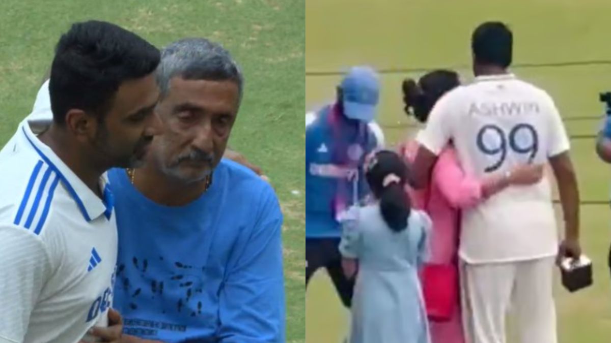 R Ashwin Video: ‘लेडी लक’ को दी जादू की झप्पी, भारत की जीत के बाद पिता ...