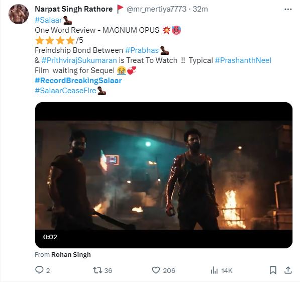 Salaar Twitter Review: 'सालार' ने लगाई प्रभास की डूबती नैया पार या हुआ ...