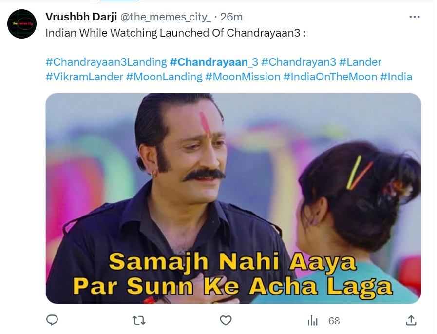 Chandrayaan Related Memes: सोशल मीडिया पर आई फनी मीम्स की बाढ़ ...