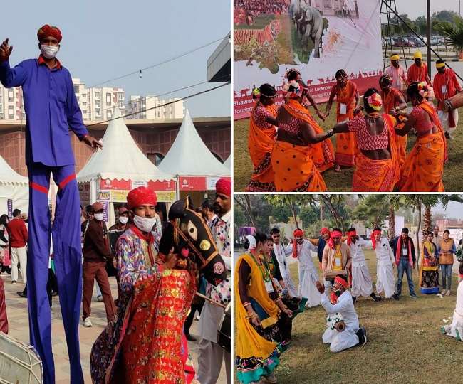 UP Diwas 2021: लखनऊ के अवध शिल्प ग्राम में सांस्कृतिक कार्यक्रम में ...