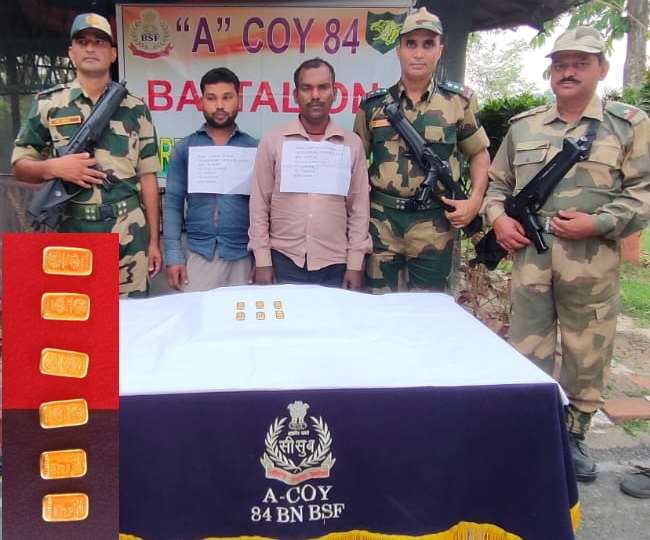 भारत-बांग्लादेश अंतरराष्ट्रीय सीमा पर बीएसएफ ने जूते से 28 लाख मूल्य के ...