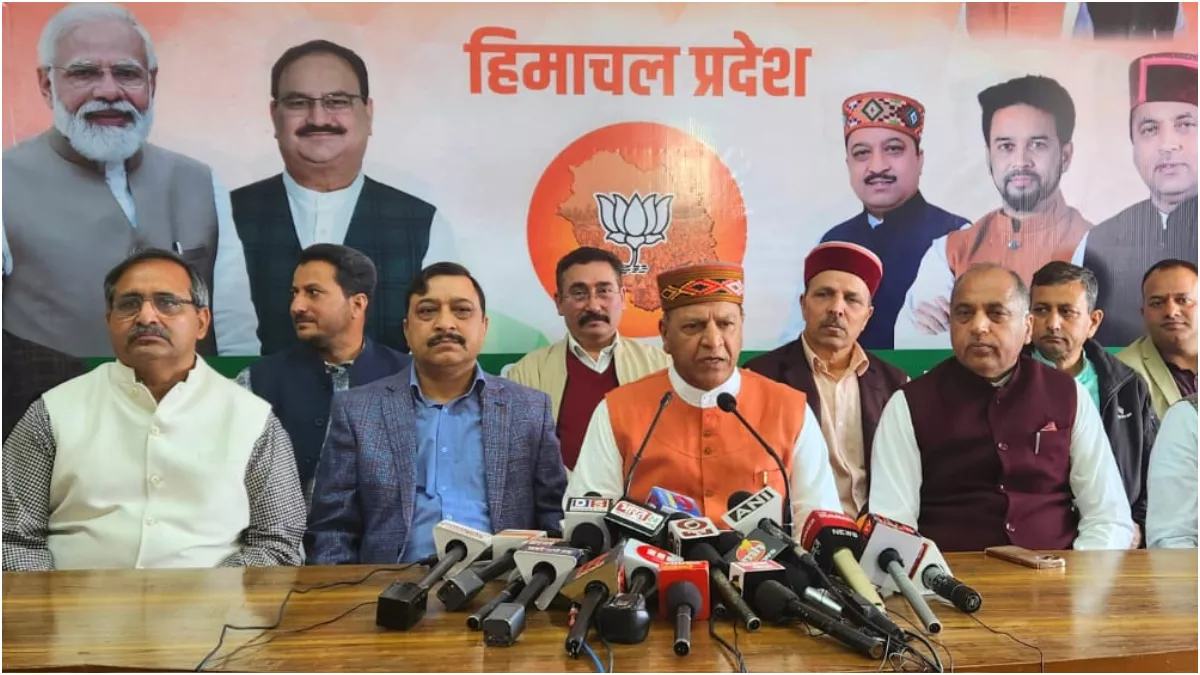 राजीव बिंदल के हाथों में हिमाचल BJP की कमान, जयराम ठाकुर की मौजूदगी में ...