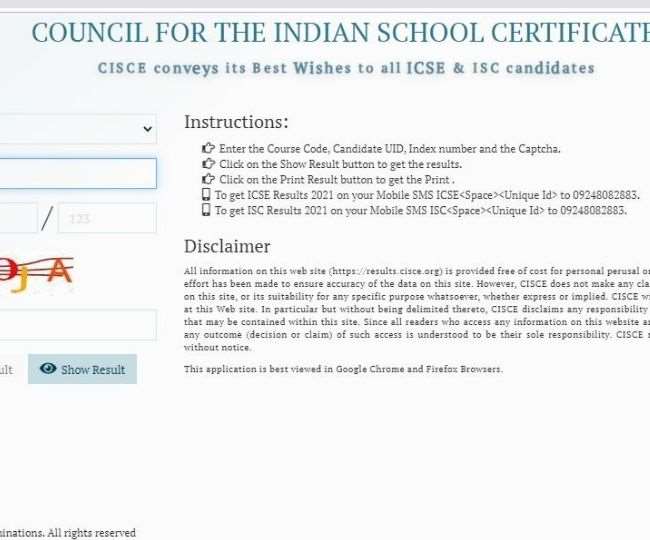 ICSE, ISC Result 2021: CISCE ने आईसीएसई और आईएससी परिणाम किया घोषित ...