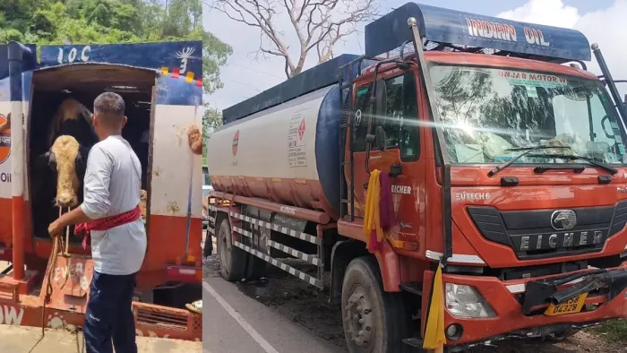 Himachal: तेल टैंकर में हो रही थी गोतस्करी, गाय के कराहने पर हुआ शक ...