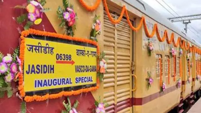 वास्को द गामा-जसीडीह एक्सप्रेस कल और 8 जनवरी को मधुपुर तक ही चलेंगी ...