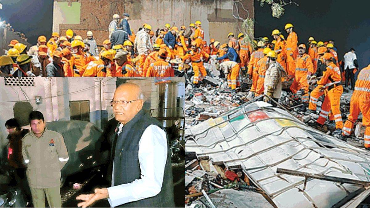 Lucknow Building Collapse: एक महीने पहले शाहिद मंजूर की बेटी ने खाली ...