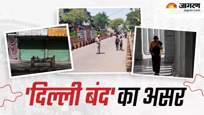 Delhi Bandh: दिल्ली में 900 से अधिक बाजारों में पसरा रहा सन्नाटा, 1500 ...