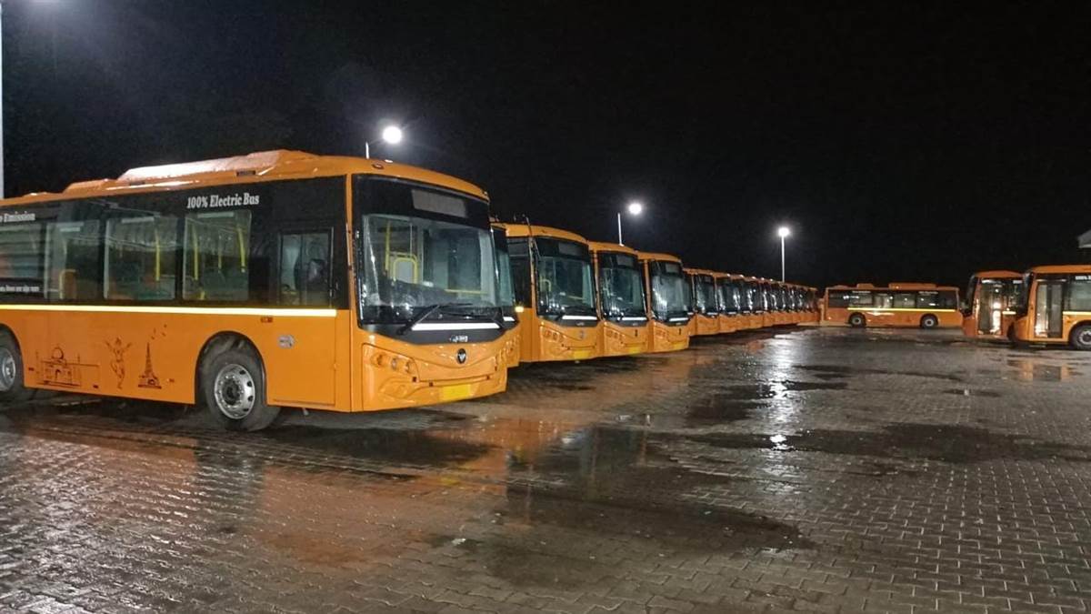 E Bus Service स्मार्ट सिटी वाराणसी को मिला 22 और नई ई-बस शामिल जल्‍द ही ...
