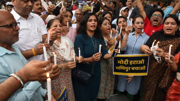 Manipur Violence: मणिपुर में हिंसा के ख़िलाफ़ AAP का राष्ट्रव्यापी ...