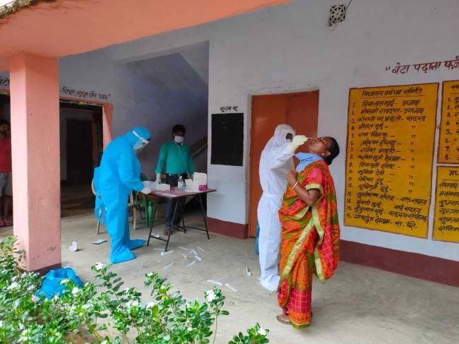 रैपिड एंटीजन से 180 लोगों की हुई जांच - corona test done in masaliya by ...