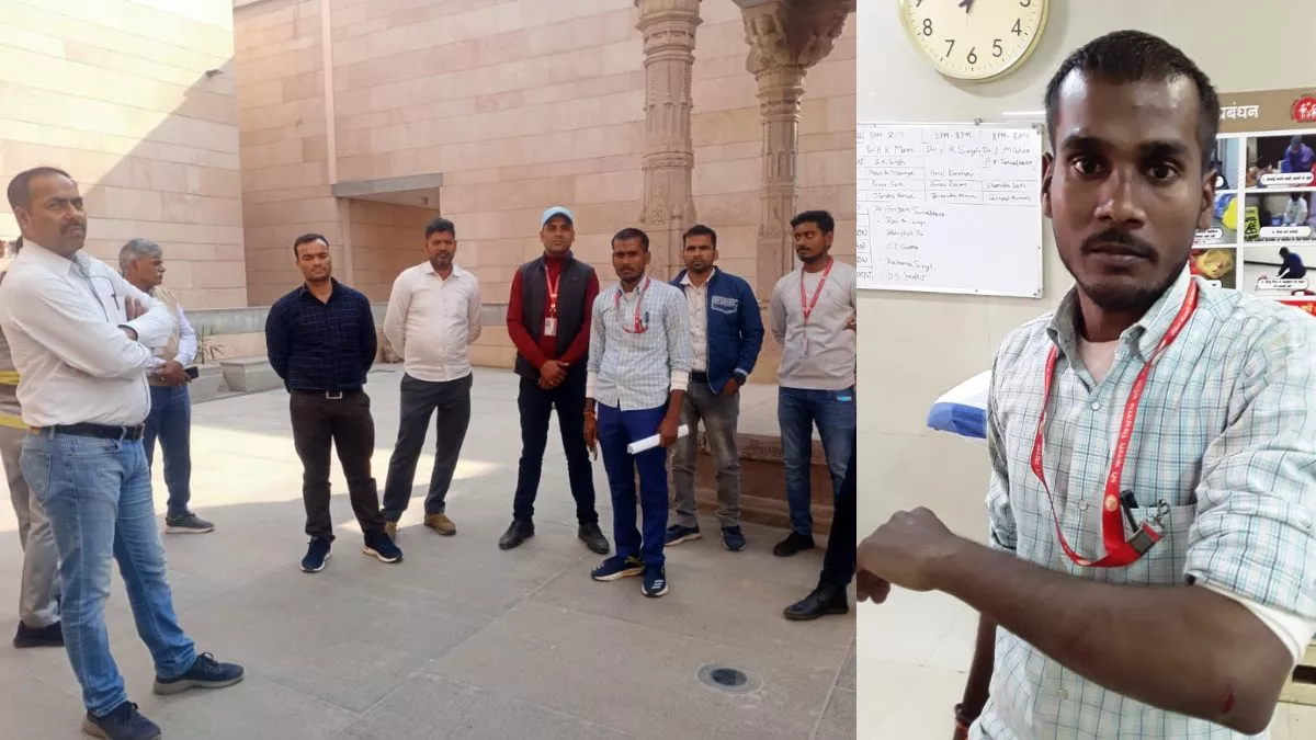 बाबा विश्‍वनाथ दरबार में सुरक्षाकर्मी ने लेखपाल को पीटा, पीड़‍ित मेडिकल ...