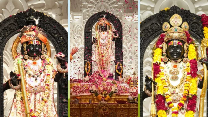 Ram Mandir Holi: राम रंग में रंगी अयोध्या, रामलला के गालों पर लगा खास ...