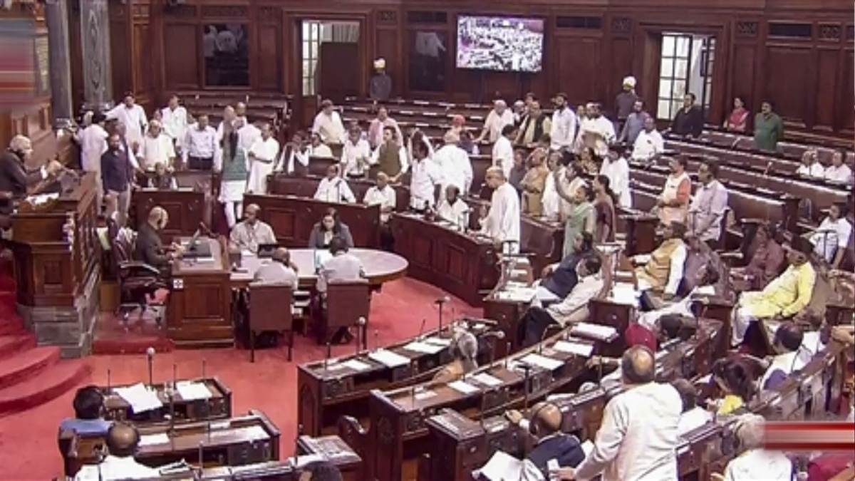 Parliament Monsoon Session मणिपुर मुद्दे पर संसद में घमासान जारी लोकसभा