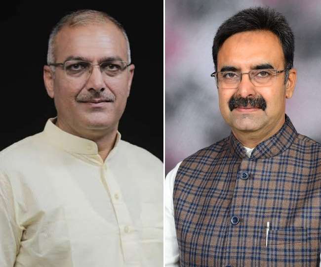 करनाल सांसद संजय भाटिया और घरौंडा विधायक हरविंद्र कल्‍याण कोरोना ...