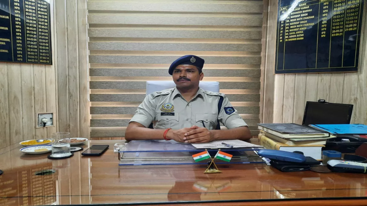 IPS अशोक रत्‍न नूरपुर पुलिस जिला के पहले एसपी, इन तीन प्राथमिकताओं पर ...