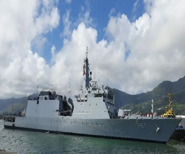 सेशेल्स में भारतीय युद्धपोत INS Sunayna ने डाला लंगर, CMF में लेगा भाग ...