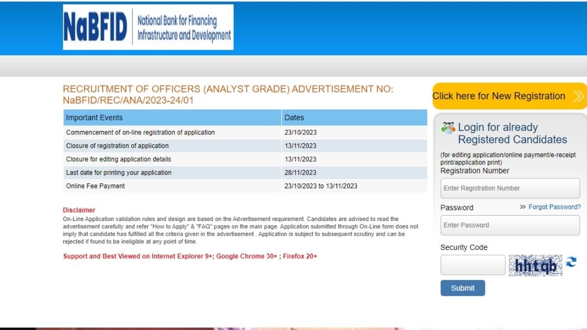 NABFID Recruitment 2023: नेशनल बैंक फॉर फाइनेंसिंग इंफ्रास्ट्रक्चर एंड ...