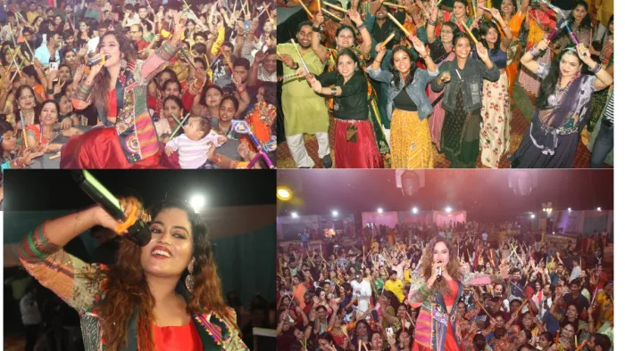 Jagran Dandiya Raas 2023: सायली के गीतों पर झूमी शाम, डांडिया रास से ...