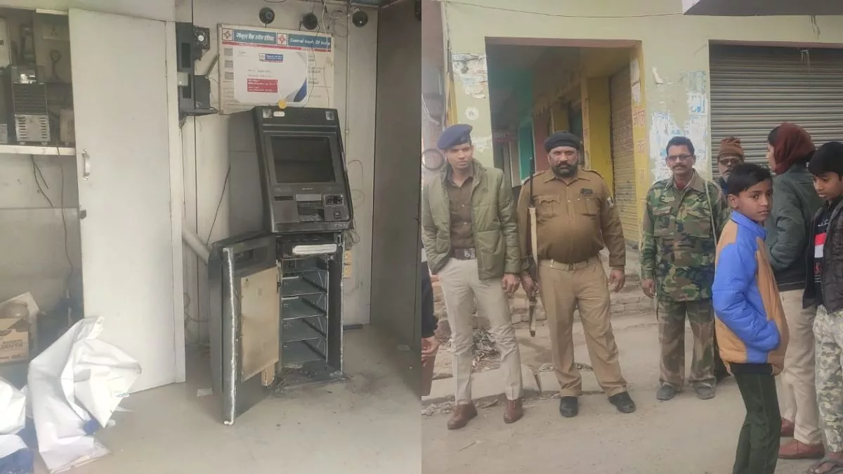 Chhapra News: छपरा में शातिर चोरों का कारनामा, गैस कटर से एटीएम मशीन ...