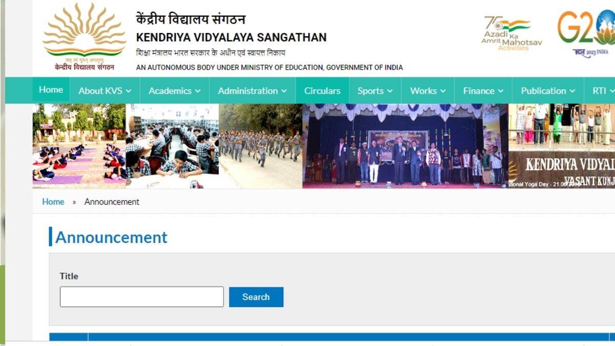 KVS Assistant Commissioner Result 2023: केवीएस असिस्टेंट कमीश्नर रिजल्ट ... KVS Assistant Commissioner Result 2023: केवीएस असिस्टेंट कमीश्नर रिजल्ट ...