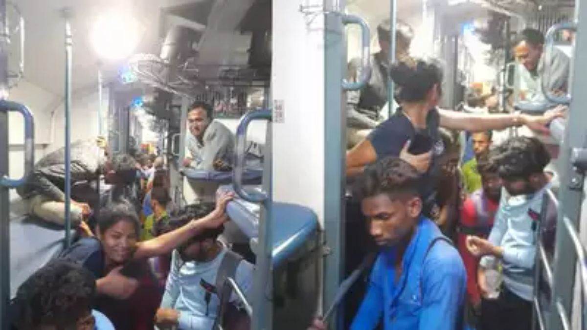 Bhuj-Shalimar Express में Sleeper Coach बना जनरल डब्बा! भीड़ से परेशान ...