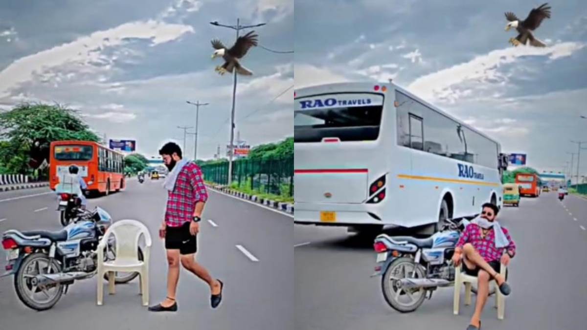 'बदमाश हैं जी', जीटी रोड पर बीच में कुर्सी डालकर बैठा, इंस्टाग्राम पर ...