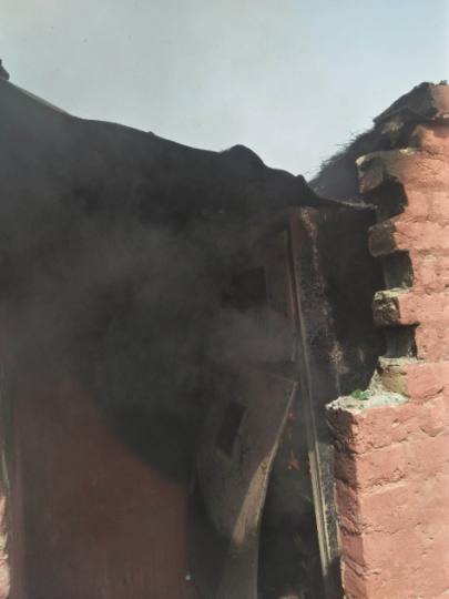 नगूरां पीएसचसी के नए भवन के मीटर रूम में लगी आग लाखों का नुकसान Fire